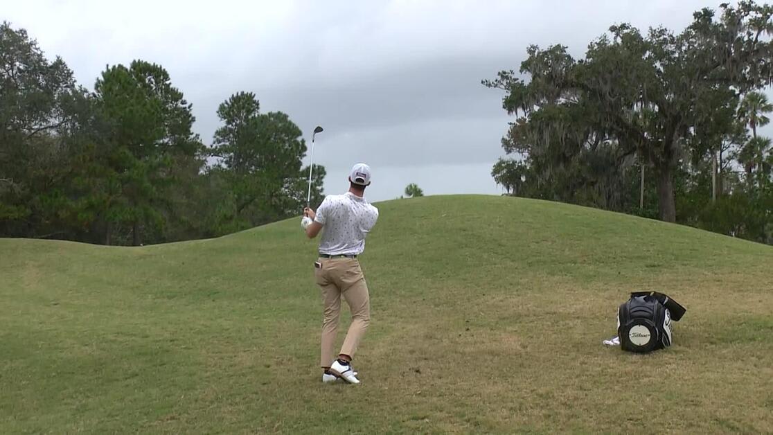 Matthew Riedel | Round 4 | 7th hole | Shot 2 | 2024 PGA TOUR Q-School