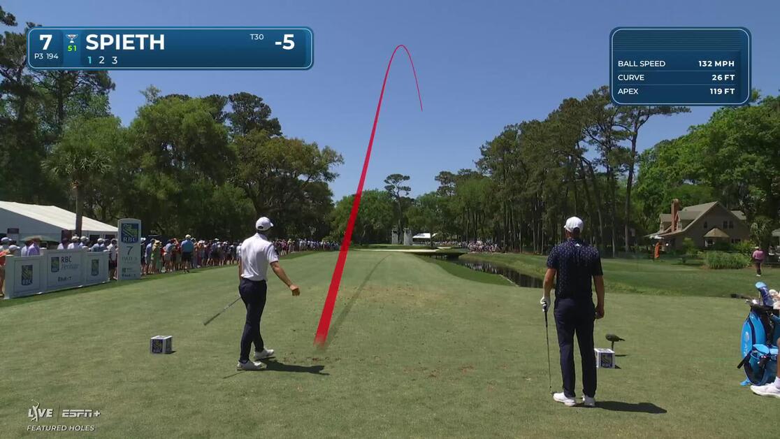 Jordan Spieth | Round 3 | 7th hole | Shot 1 | 2025 RBC Heritage