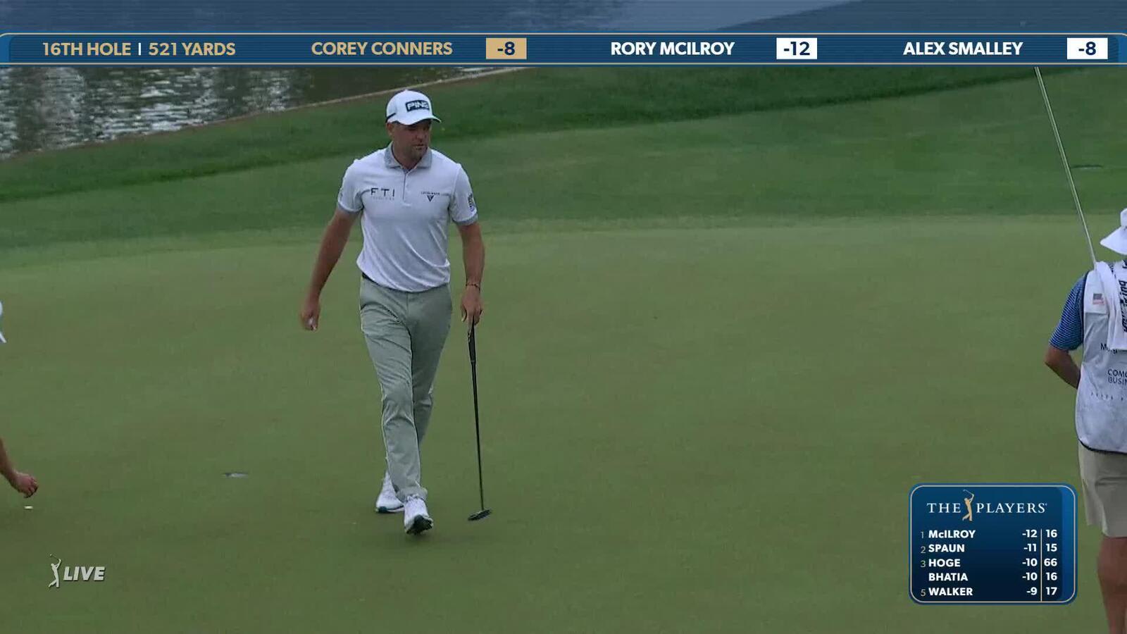 Corey Conners | Round 4 | 16th hole | Shot 4 | 2025 THE PLAYERS