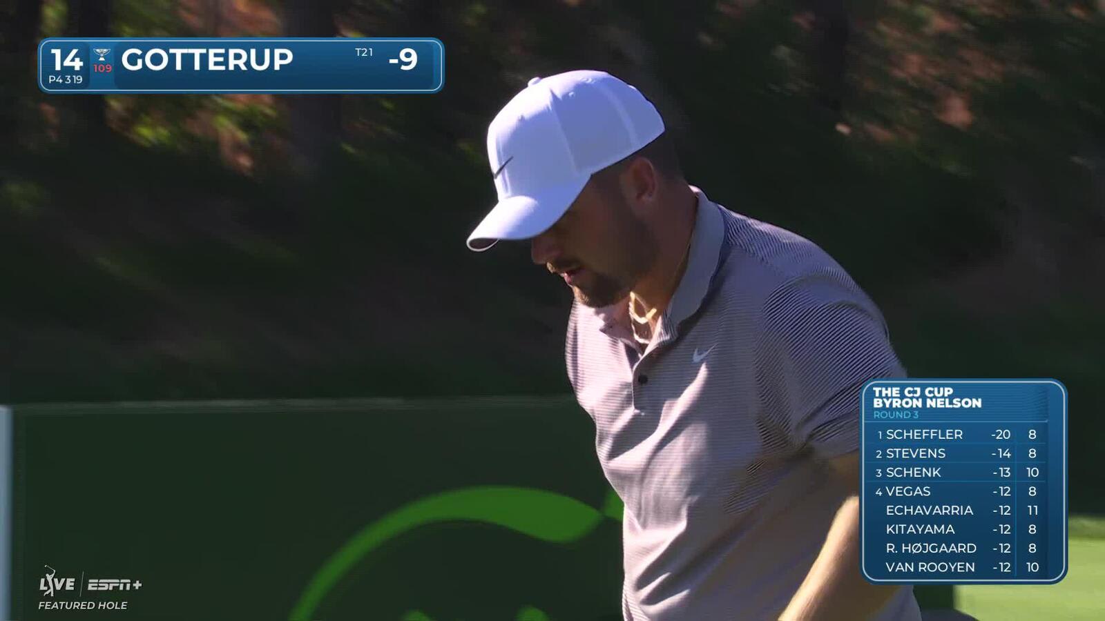 Chris Gotterup | Round 3 | 14th hole | Shot 1 | 2025 THE CJ CUP