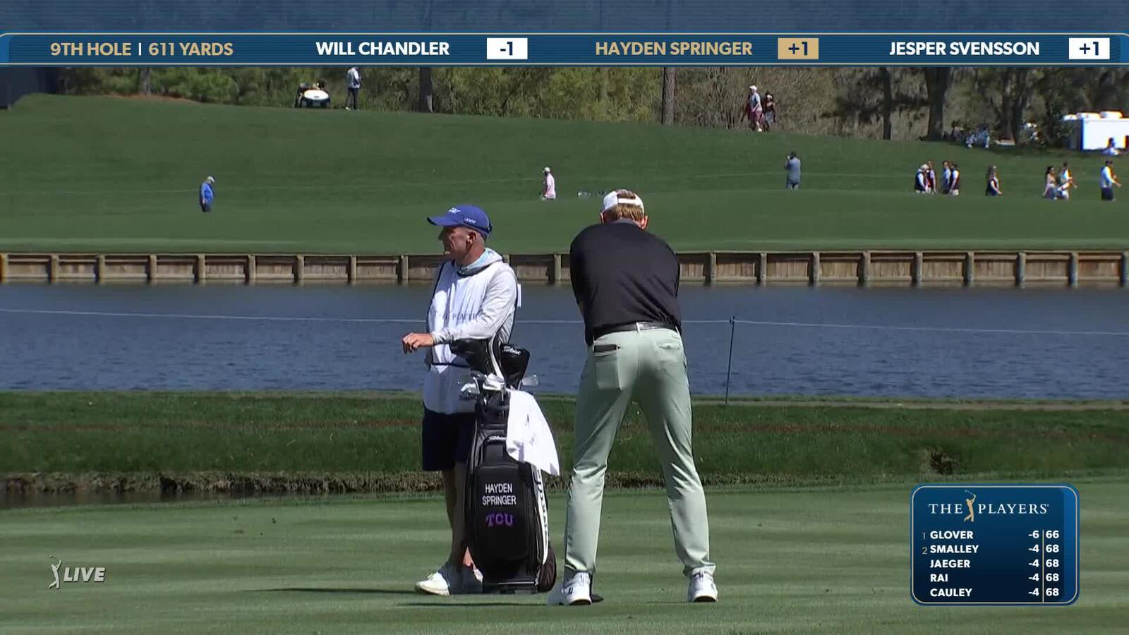 Hayden Springer | Round 1 | 9th hole | Shot 2 | 2025 THE PLAYERS