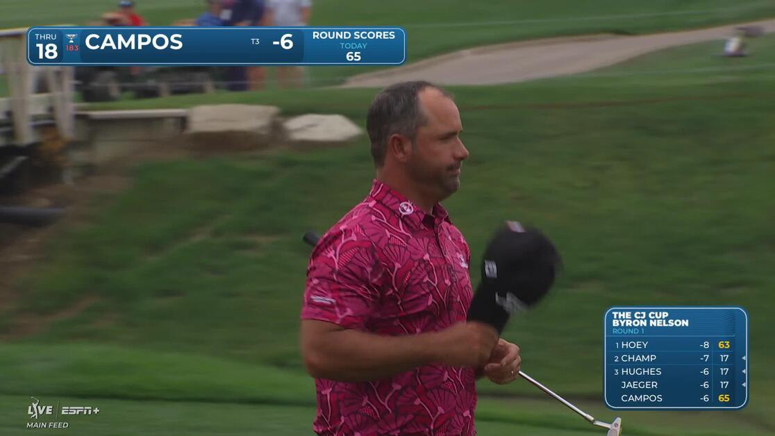 Rafael Campos | Round 1 | 18th hole | Shot 4 | 2025 THE CJ CUP