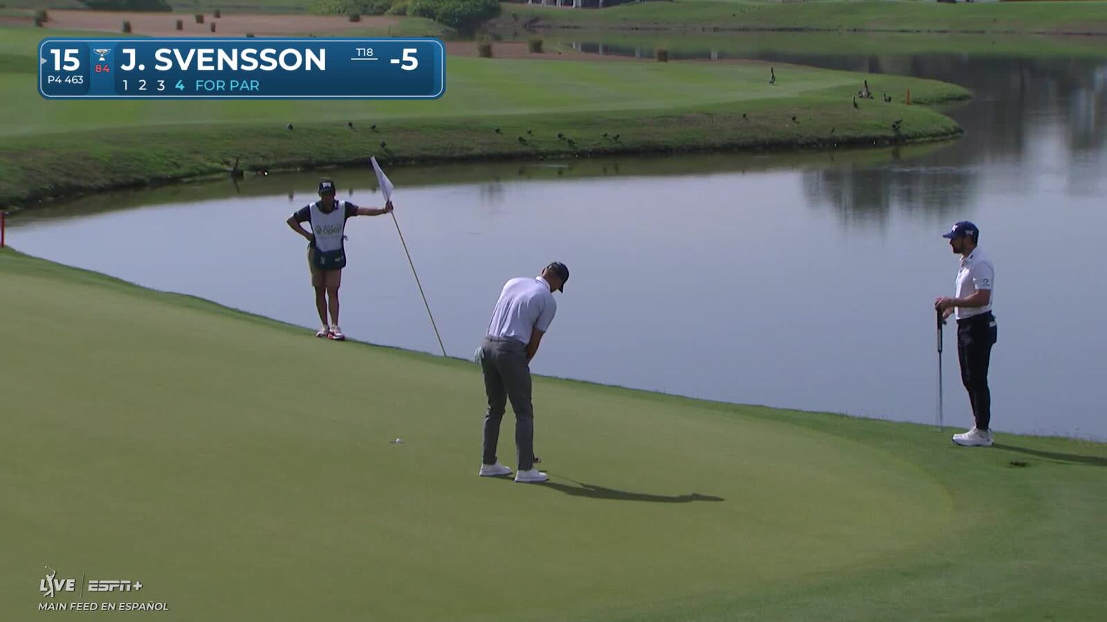 Jesper Svensson | Round 2 | 15th hole | Shot 4 | 2025 Mexico Open