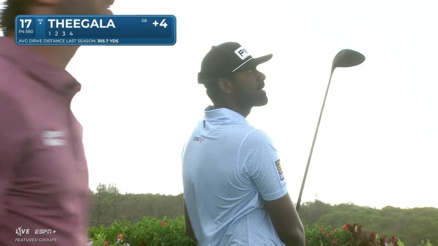 Sahith Theegala | Round 1 | 17th hole | Shot 3 | 2025 Sentry