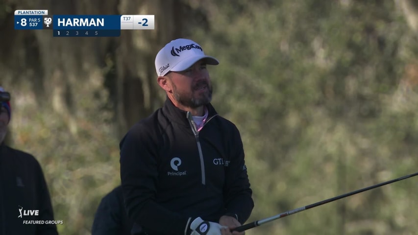 Brian Harman | Round 2 | 8th hole | Shot 2 | 2024 The RSM Classic