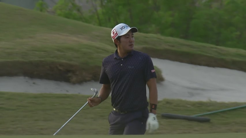Takumi Kanaya | Round 3 | 16th hole | Shot 3 | 2024 PGA TOUR Q-School