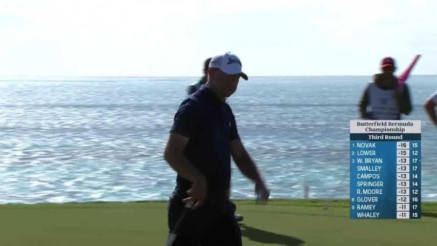Lucas Glover | Round 3 | 16th hole | Shot 1 | 2024 Butterfield Bermuda