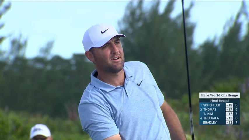 Scottie Scheffler | Round 4 | 18th hole | Shot 3 | 2024 Hero World Challenge