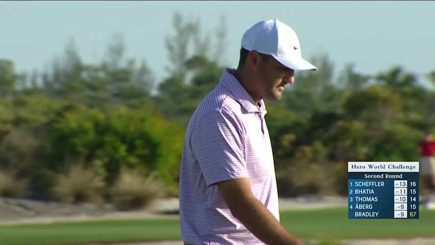 Scottie Scheffler | Round 2 | 10th hole | Shot 4 | 2024 Hero World Challenge