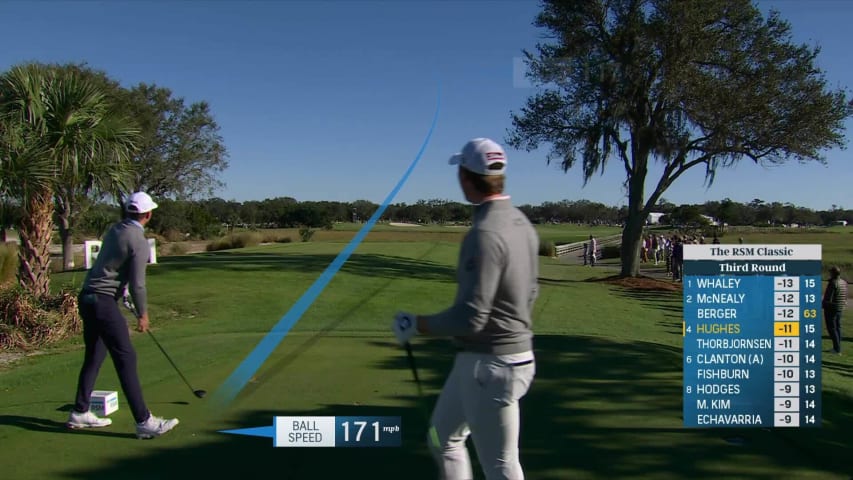 Mackenzie Hughes | Round 3 | 3rd hole | Shot 1 | 2024 The RSM Classic