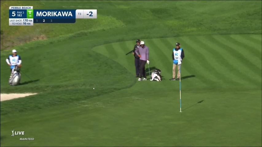 Collin Morikawa | 2024 AT&T Pebble Beach | Round 1 | 18th hole | Shot 5