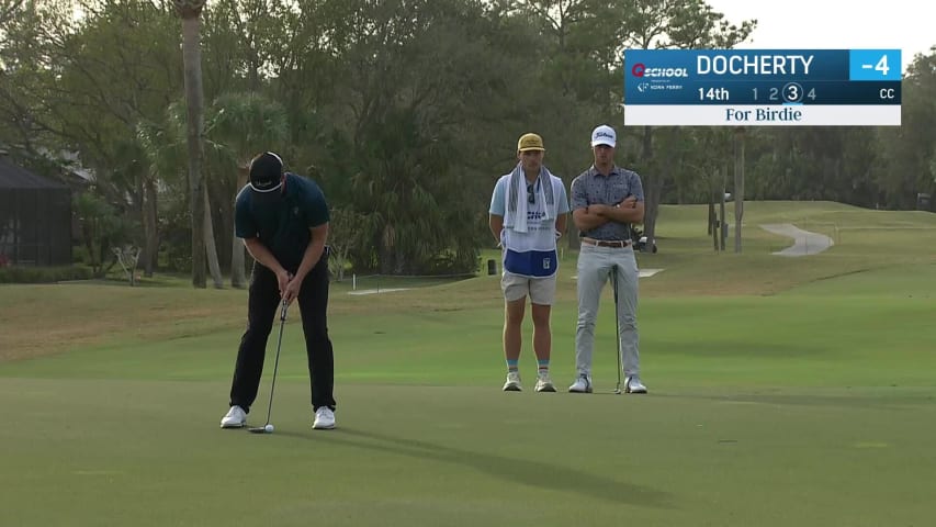 Alistair Docherty | Round 3 | 6th hole | Shot 2 | 2024 PGA TOUR Q-School