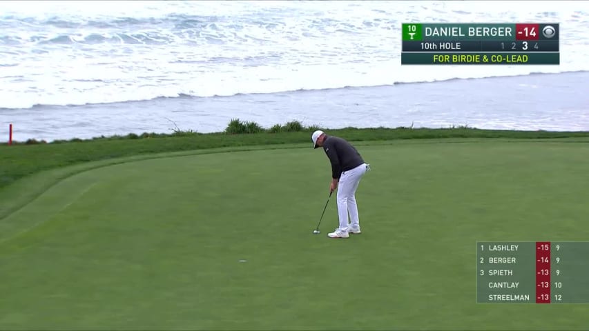 Daniel Berger | 2021 AT&T Pebble Beach | Round 4 | 18th hole | Shot 2