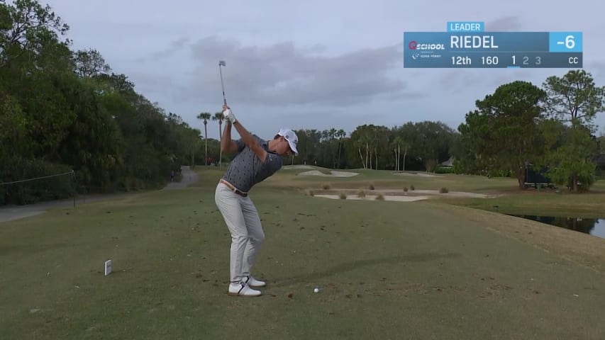 Matthew Riedel | Round 3 | 6th hole | Shot 1 | 2024 PGA TOUR Q-School