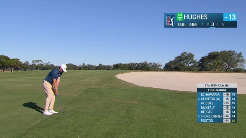 Mackenzie Hughes | Round 4 | 3rd hole | Shot 3 | 2024 The RSM Classic