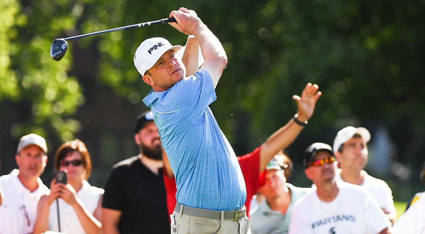 Nate Lashley leads wire-to-wire at Rocket Mortgage Classic for first ...