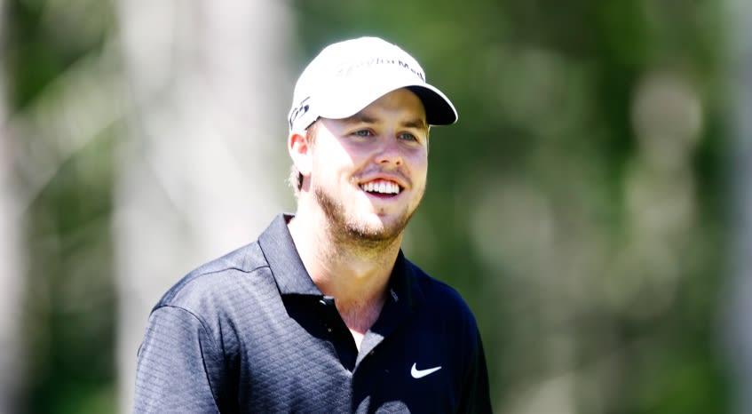 Pierceson Coody ties course record, takes 36-hole lead at Live and Work ...