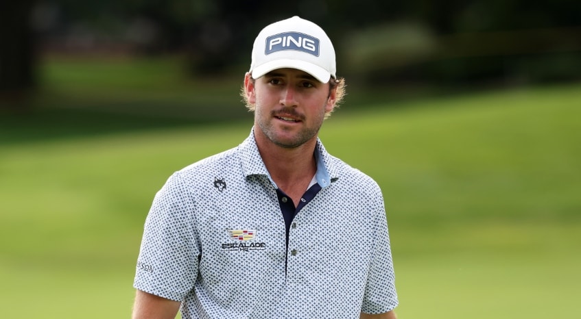 Austin Eckroat takes 36-hole lead at Memorial Health Championship ...