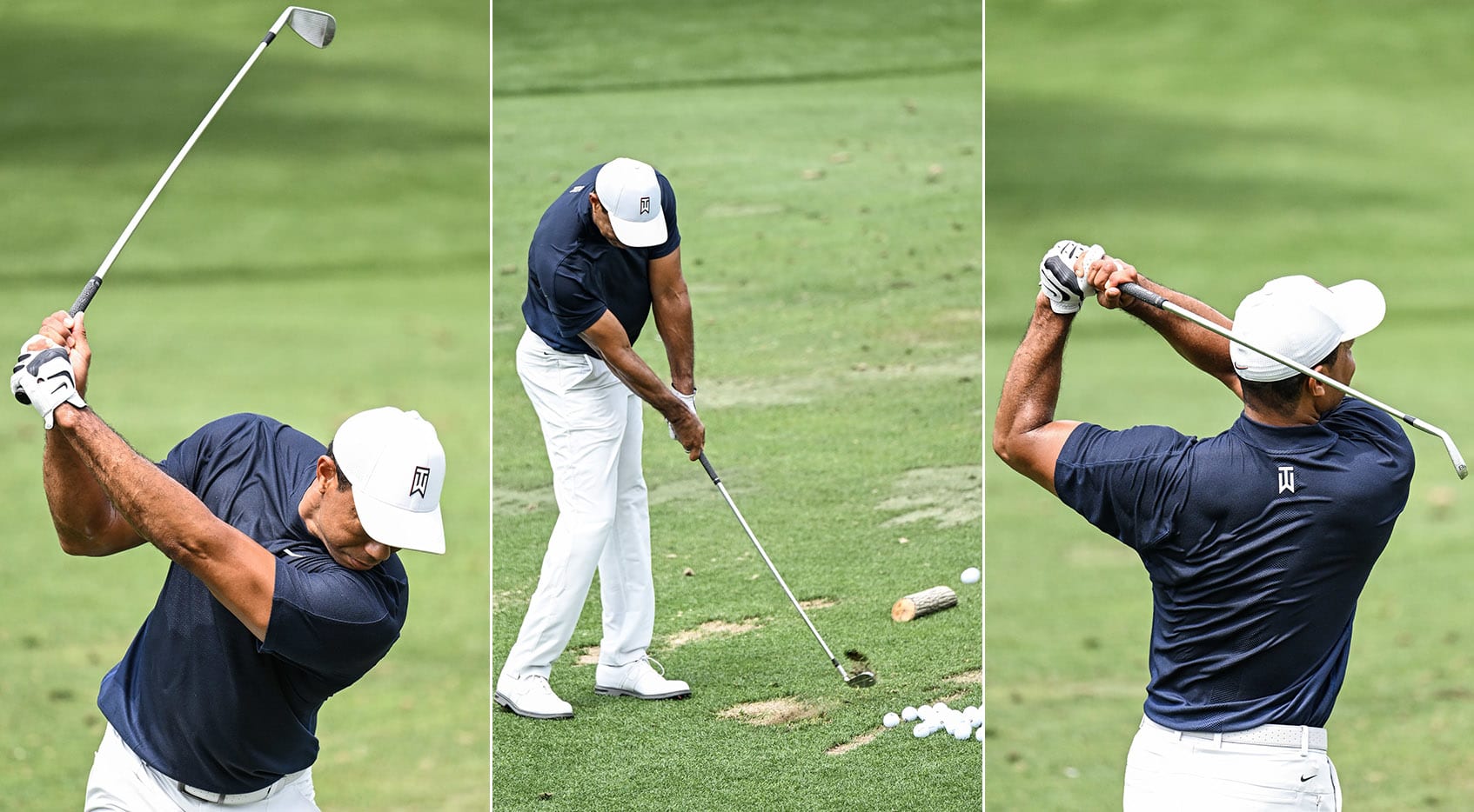 Tiger Woods' warm-up routine at the Masters - PGA TOUR