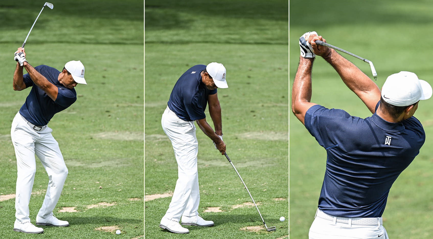 Tiger Woods' warm-up routine at the Masters - PGA TOUR