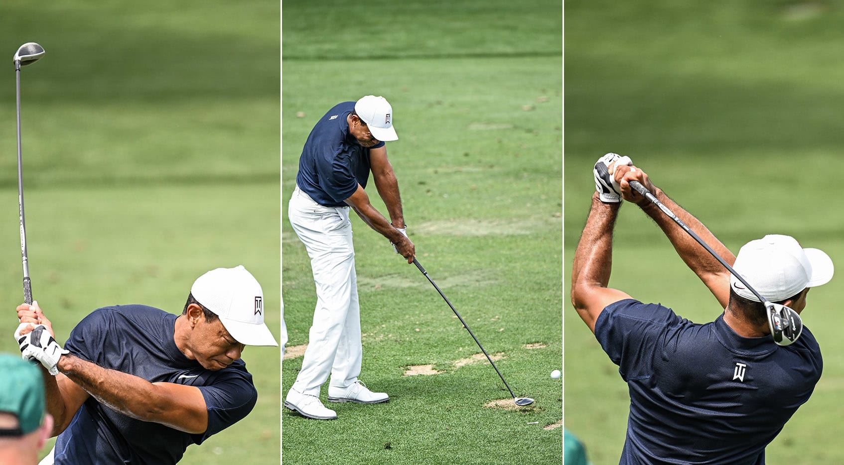 Tiger Woods' warm-up routine at the Masters - PGA TOUR