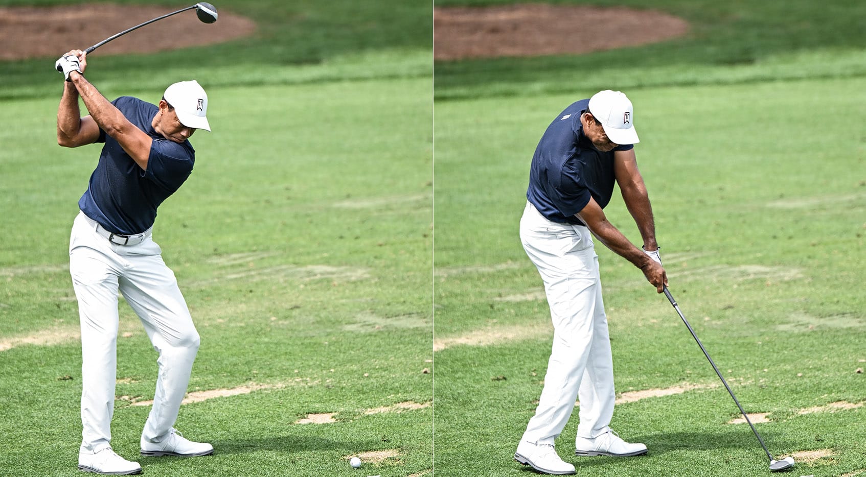 Tiger Woods' warm-up routine at the Masters - PGA TOUR