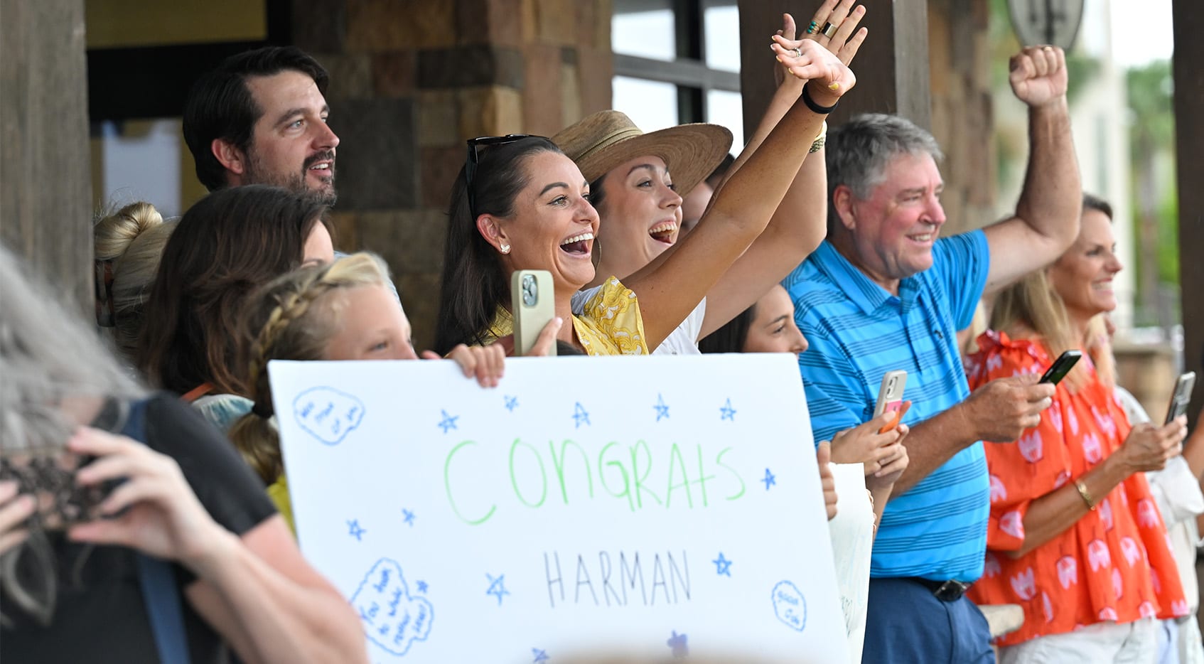The Open champion Brian Harman returns home to surprise celebration ...