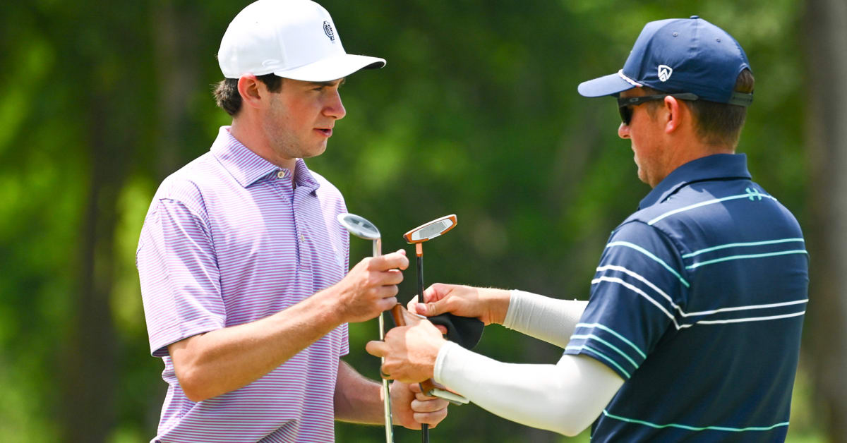 The clubs Ph.D. student and violinist William Knauth is using at the AT ...