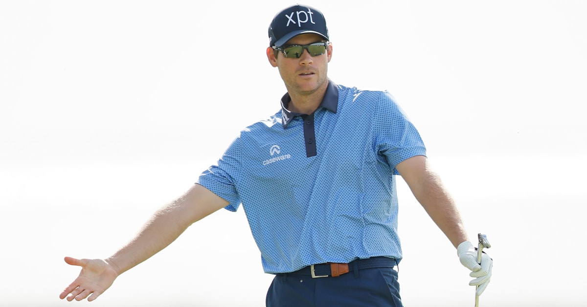 Adam Schenk’s ball lands in spectator’s drink at The American Express ...