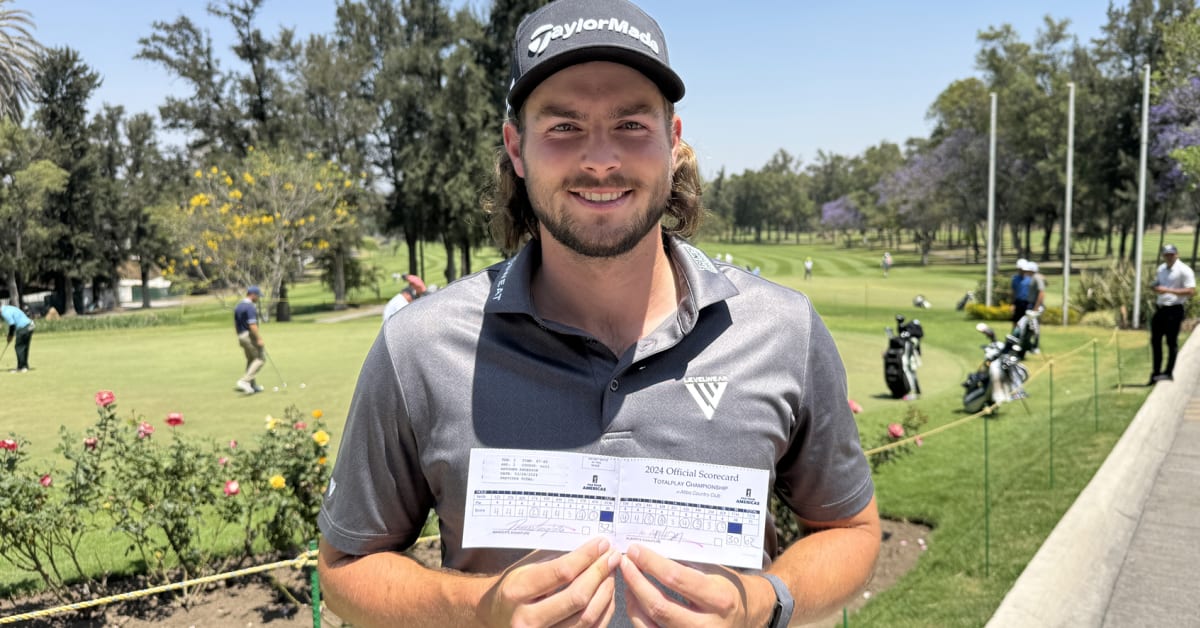 Matthew Anderson ties course record, leads at Totalplay Championship at ...