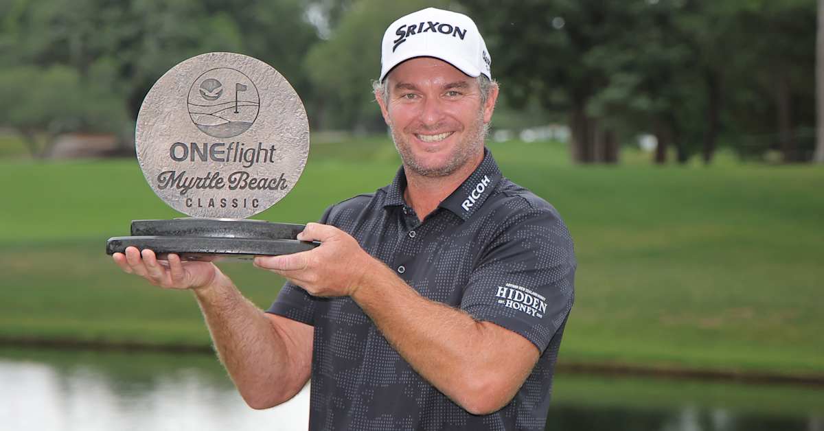 Ryan Fox chips in for birdie in playoff to win ONEflight Myrtle Beach ...