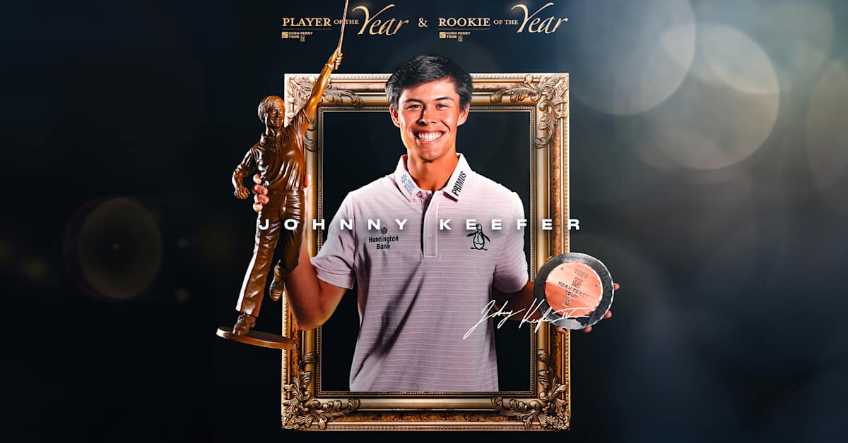 Johnny Keefer named 2025 Korn Ferry Tour Player of the Year, Rookie of ...