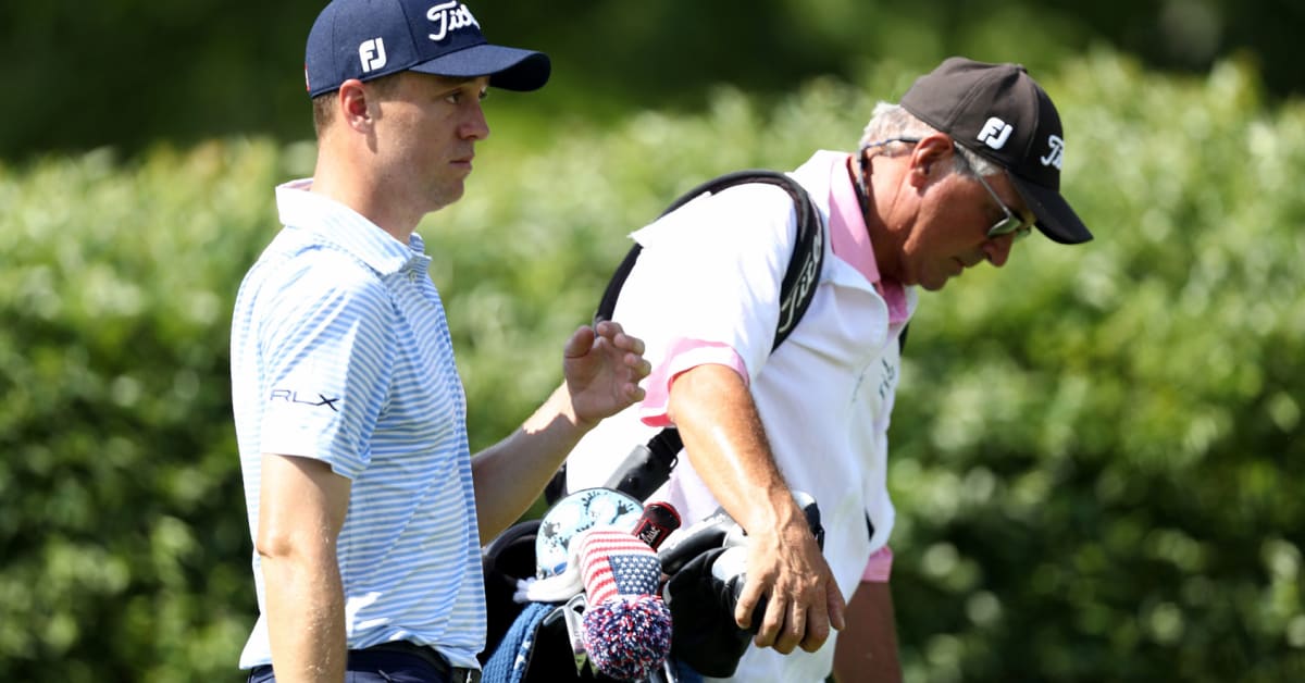 Justin Thomas' dad caddies for him in Round 3 at the Memorial ...