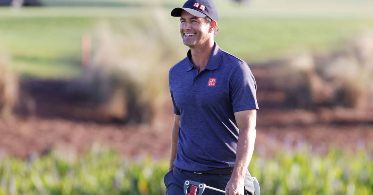 Adam Scott strips off shoes to make stunning par save from water - PGA TOUR