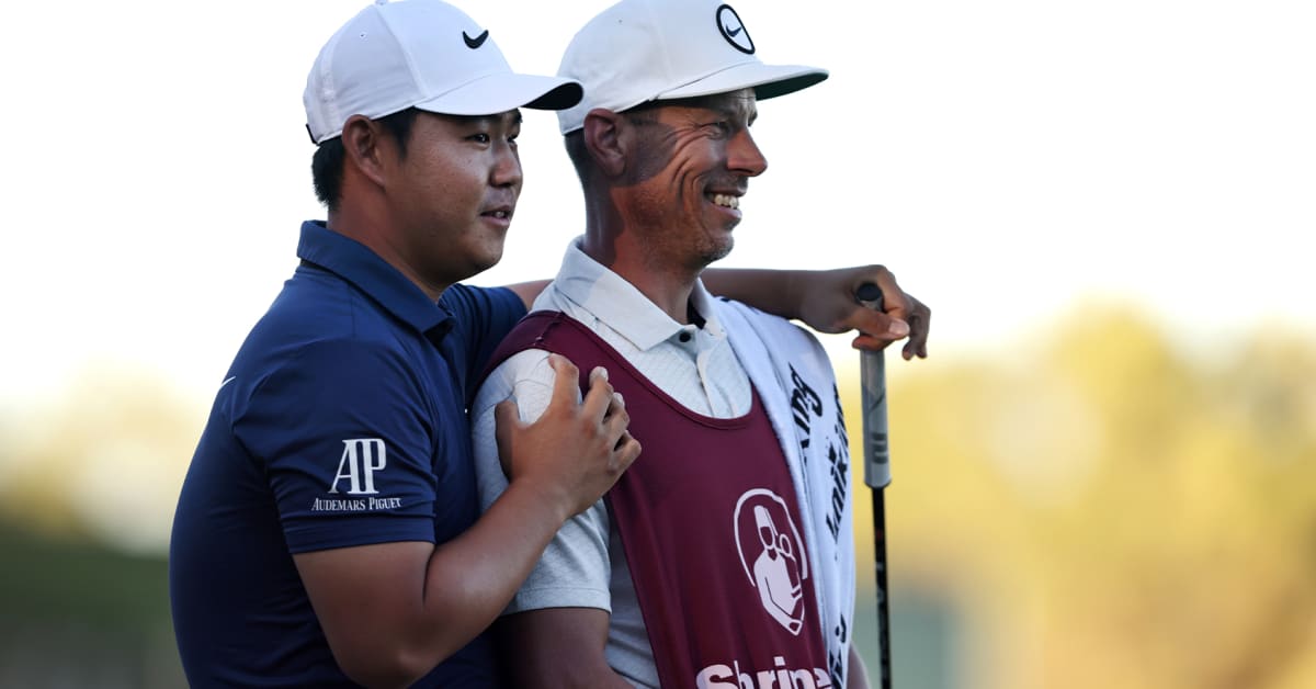 Tom Kim holds off Adam Hadwin to win in Las Vegas for the second time ...