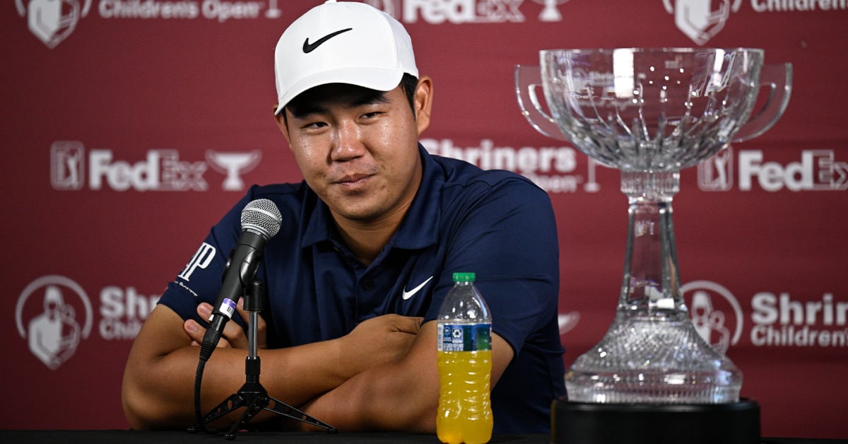 Tom Kim becomes the youngest player since Tiger Woods to win three PGA ...