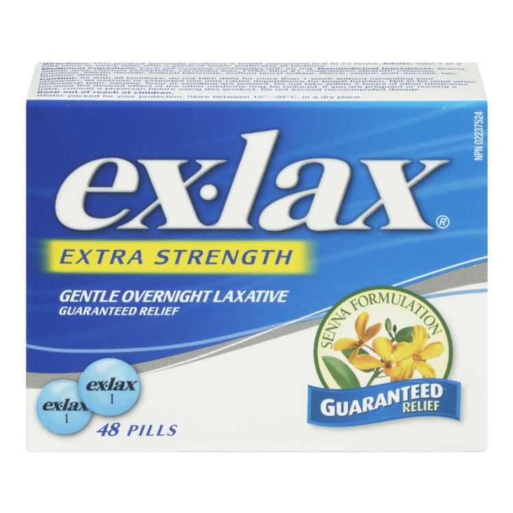 EX-LAX EXTRA-FORT AVEC SÉNÉ 25 MG