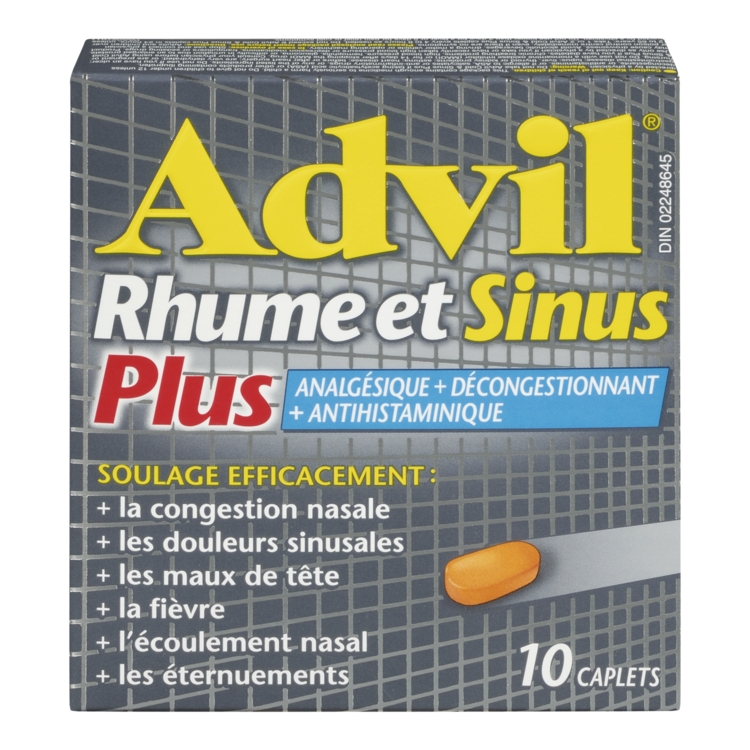 ADVIL RHUME & SINUS PLUS 2 MG- 30 MG- 200 MG