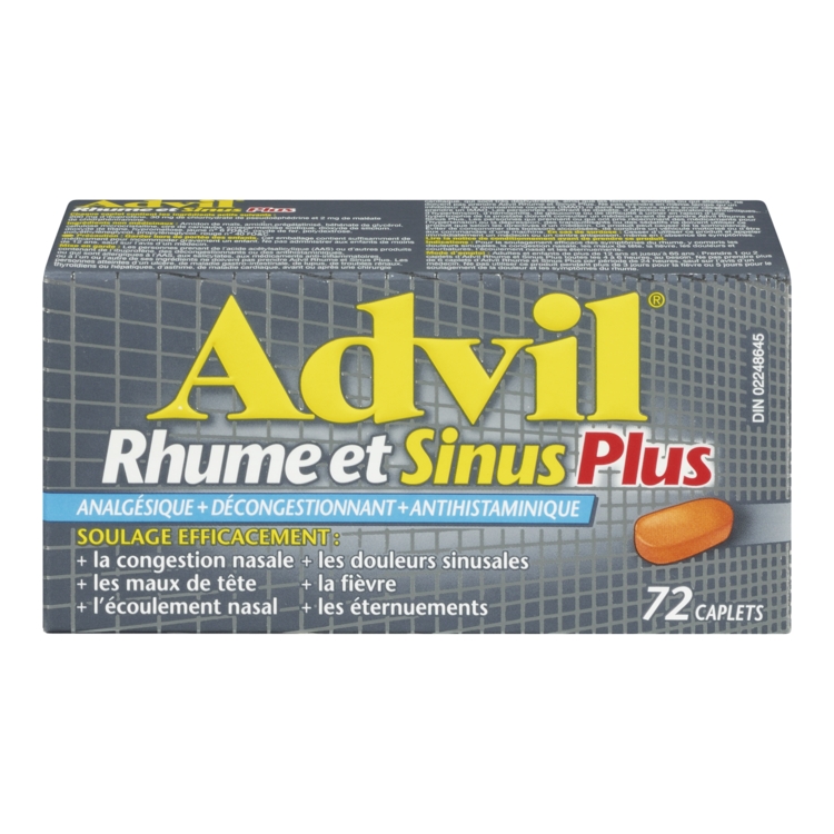 ADVIL RHUME & SINUS PLUS 2 MG- 30 MG- 200 MG