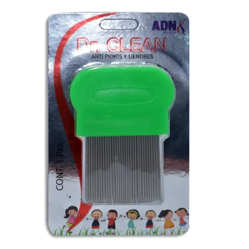 DR CLEAN PEINE ANTI-PIOJOS Y LIENDRES ACERO INOXIDABLE ADN PHARMA ...
