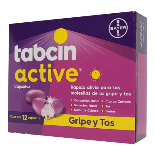 TABCIN ACTIVE (PARACE/CLORFEN/FENILE) CAP C/12 BAYER – PHARMAFAST