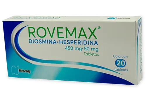 ROVEMAX (DIOSMINA/HESPERIDINA) TAB 450/50 MG C/20 NOVAG – PHARMAFAST