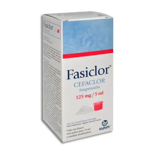 FASICLOR (CEFACLOR) SUSP 125 MG/5 ML C/75 ML MAVER – PHARMAFAST