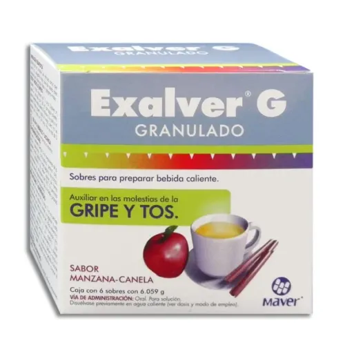 EXALVER G MANZANA CANELA (PARACETAMOL) GRANULADO EN SOBRES C/6 MAVER ...