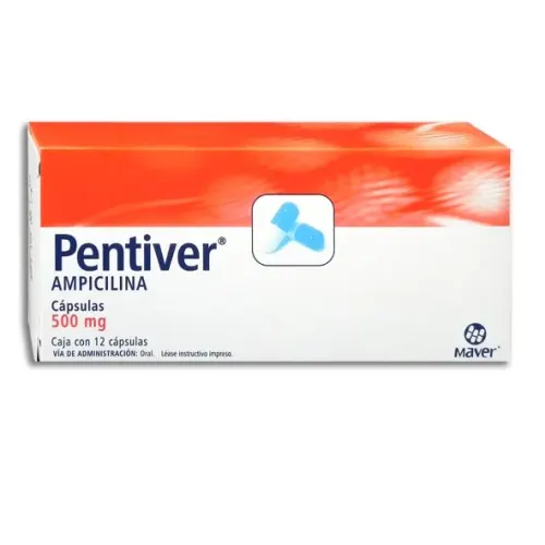 PENTIVER (AMPICILINA) CAP 500 MG C/12 MAVER – PHARMAFAST