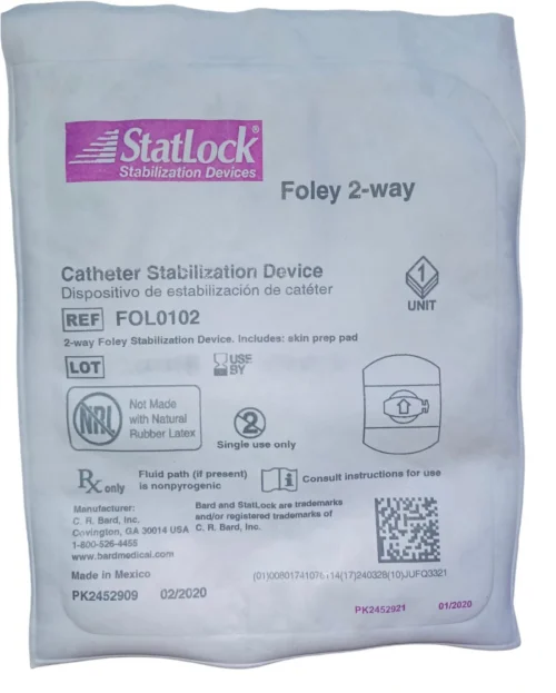 SUJETADOR P/SONDA FOLEY 2 VIAS ADTO REF FOL0102 STATLOCK – PHARMAFAST