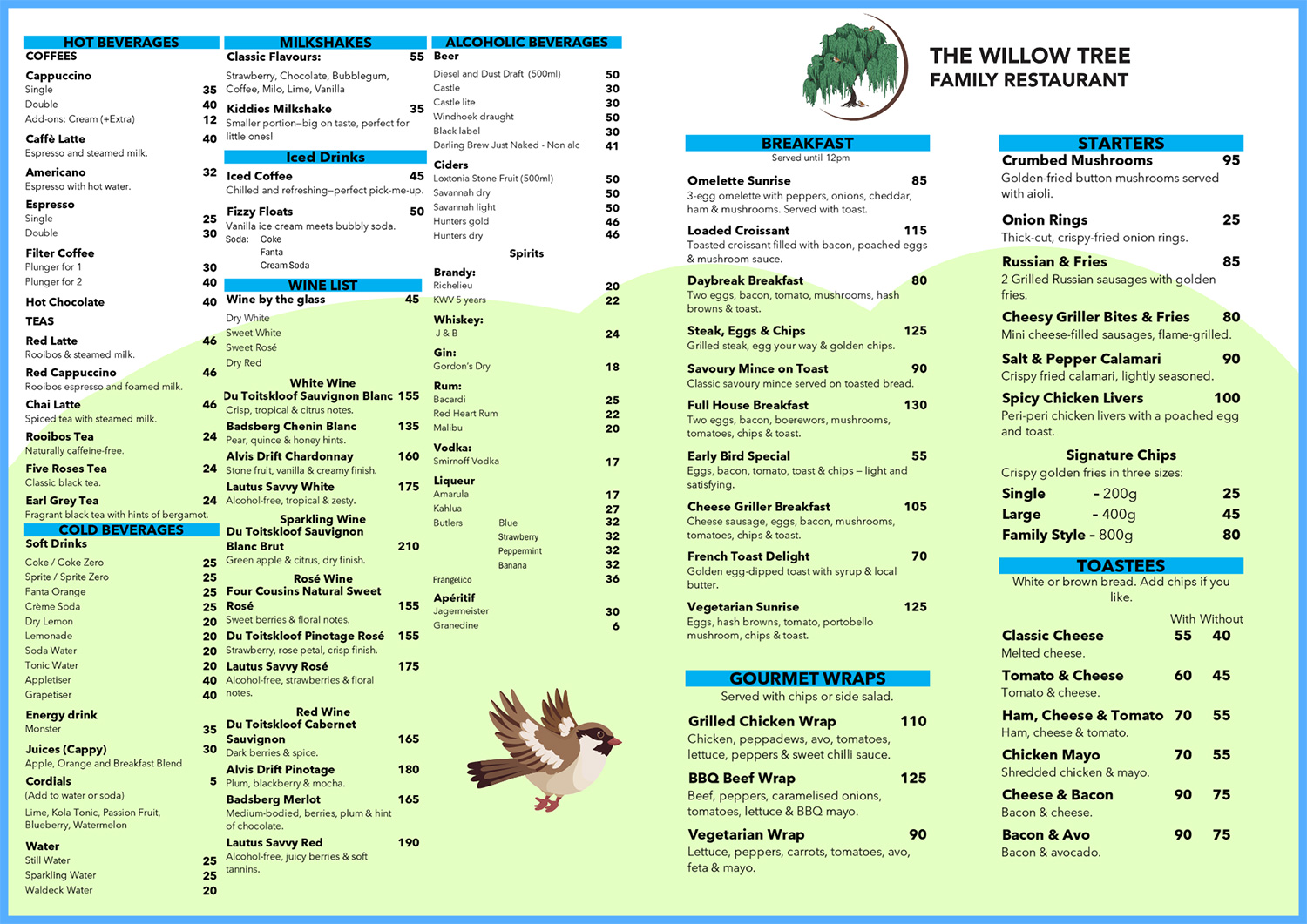 The Willow Tree Restaurant Ladismith | Best Food on R62 - Businesses in ...