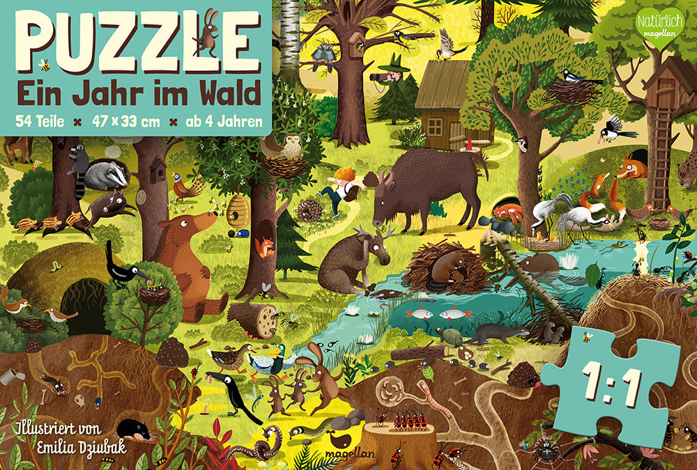 Ein Jahr im Wald - Frühling - Puzzle | Magellan Verlag