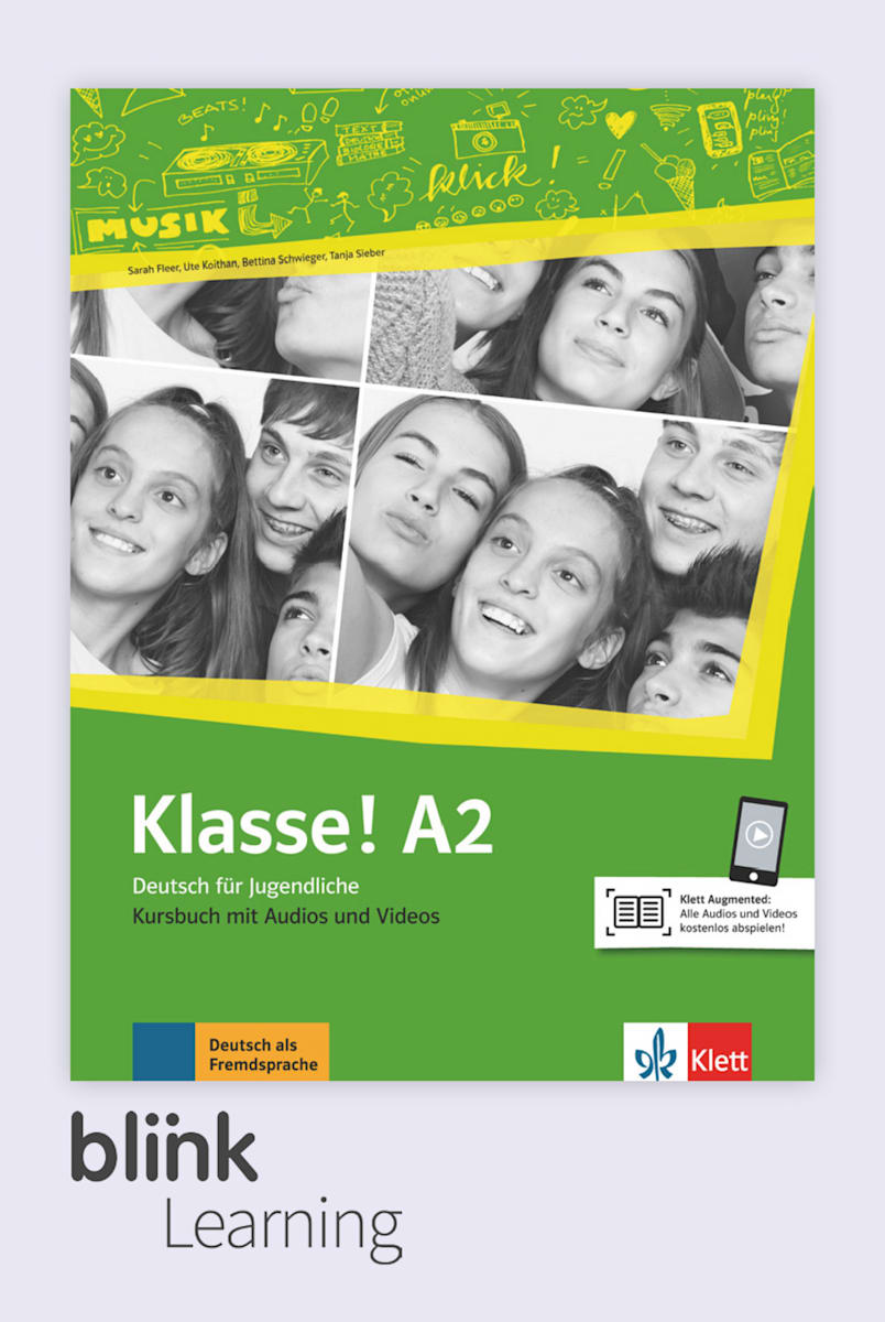 Klasse! A2 - Digital Edition BlinkLearning: Course book with audios/videos | Klett International