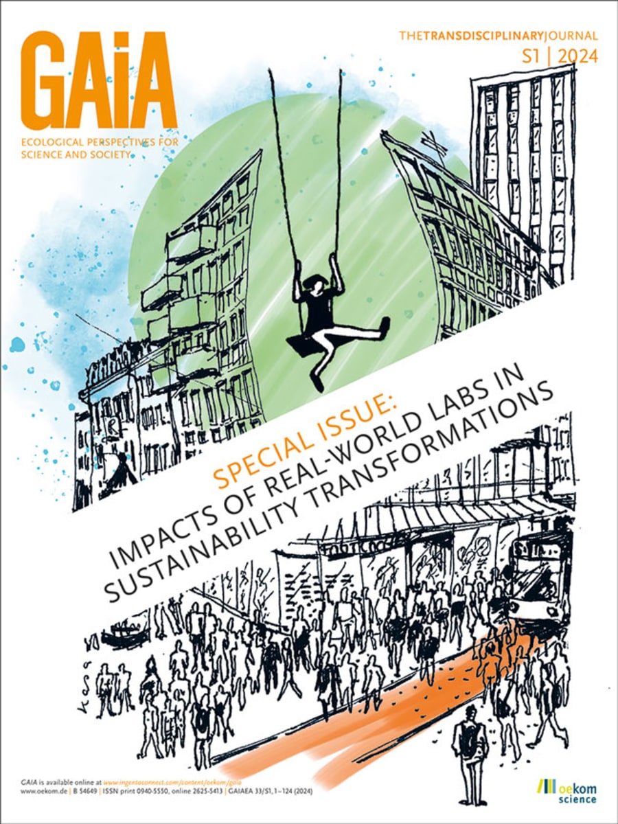 Special Issue: Impacts of Real-world Labs in Sustainability Transformations - GAIA Sonderheft-1 ...